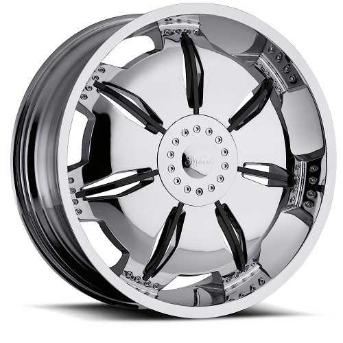 Milanni 455 Paralyzer Rims (Chrome with Gloss Black Insert) | 20 X 8 ...