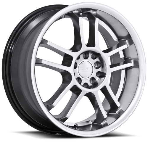 Ruff Racing R952 Rims (Hyper Silver with Machined Pin Stripe) | 17 X 7.5