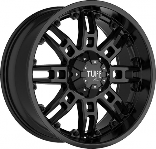 Tuff T-07 Rims (Satin Black) | 17X9, 22X9.5