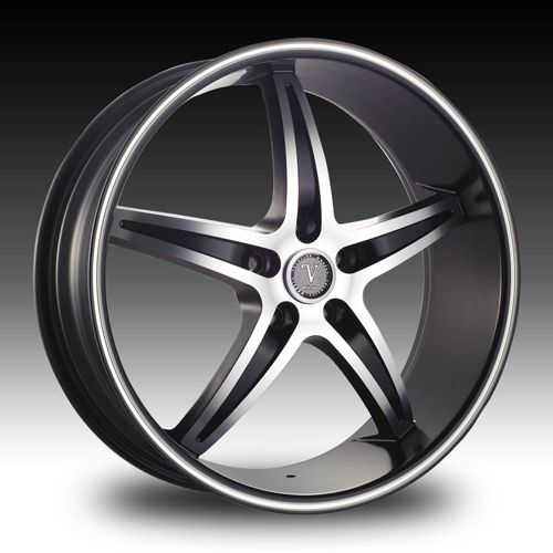 Velocity VW 925 Rims (Black Machined) | 17 X 7, 18 X 7.5, 20 X 7.5, 20 ...