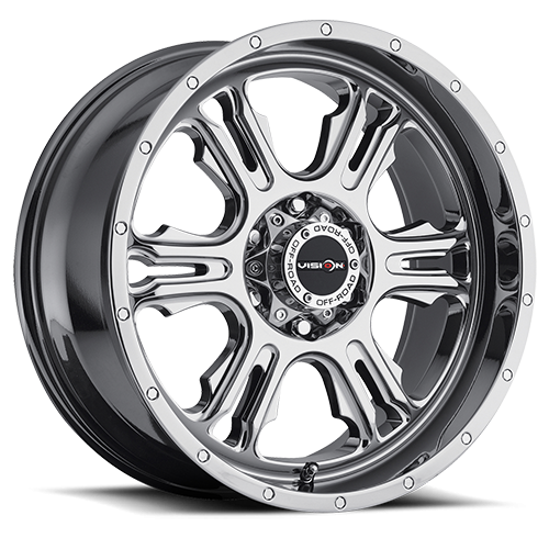 Vision 397 Rage Rims (Phantom Chrome) | 17 X 9, 18 X 9, 20 X 9
