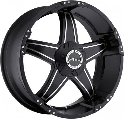 V-Tec 395 WIZARD Rims (black machined face) | 17 X 8.5, 18 X 9, 20 X 9 ...