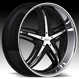 Milanni 457 Force 22 X 8.5 Inch Rims (Black Machined) | Milanni 457 ...
