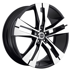 Strada Razza 22 X 8.5 Inch Rims (Black Machined) | Strada Razza Rims