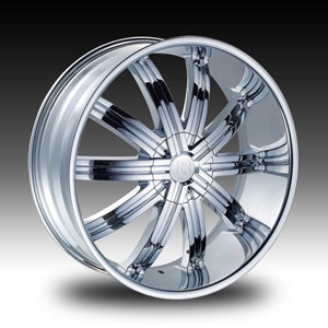 Red Sport RS11 24 X 9.5 Inch Rims (Chrome) | Red Sport RS11 Rims