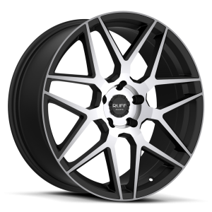 Ruff Racing R351 20 X 8.5 Inch Rims (Flat Black with Machined Face ...