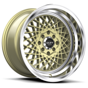 Ruff Racing R362 15 X 8.5 Inch Rims (Gold w/ Machined Lip) | Ruff ...