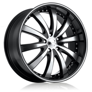Versante 219 20 X 8.5 Inch Rims (Black Machined with Machined Lip ...