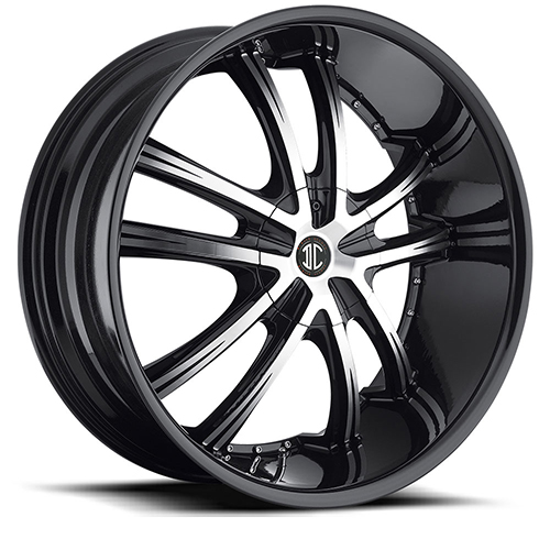 II Crave Number 24 20 X 7.5 Inch Rims (Glossy Black / Machined Face ...