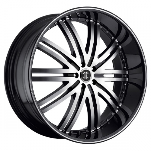 Black Diamond Number 11 22X9.5 Inch Rims (Black Machined) | Black ...