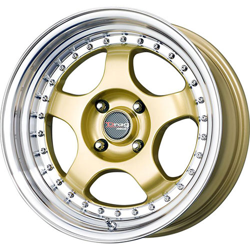 Drag DR 46 15 X 7 Inch Rims (Gold) | Drag DR 46 Rims