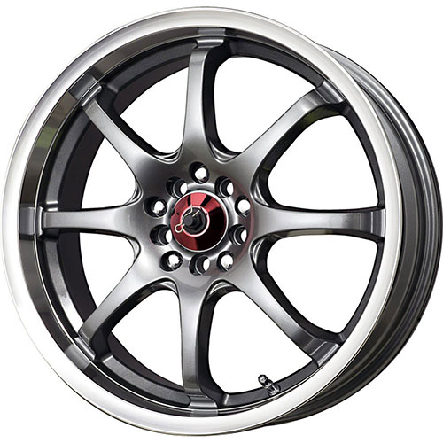 Drag DR 55 17 X 7 Inch Rims (Black Machined) | Drag DR 55 Rims