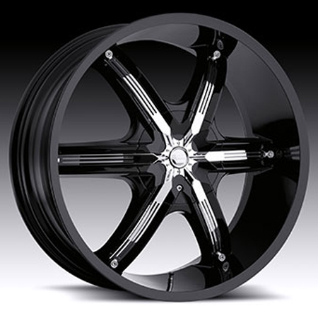 Milanni 460 Bel Air 6 24 X 9.5 Inch Rims (Black) | Milanni 460 Bel Air ...