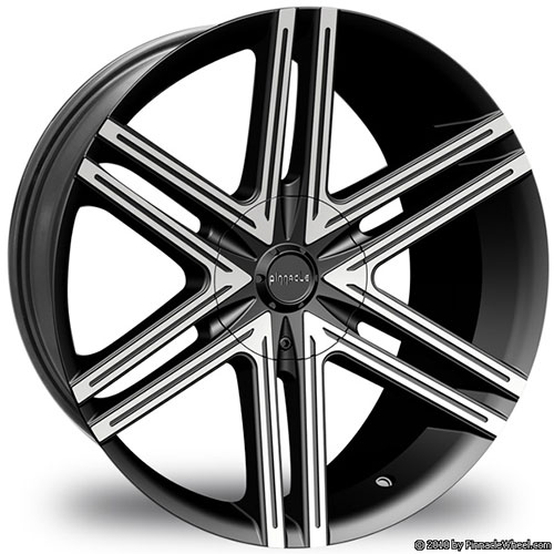 Pinnacle P66 Grotto 22 X 8 Inch Rims (Black Machined) | Pinnacle P66 ...
