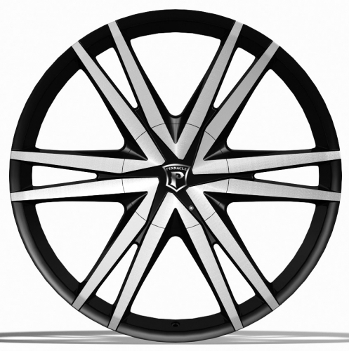 Pinnacle P84 Slyder 22 X 9.5 Inch Rims (GLOSS BLACK MACHINED ...
