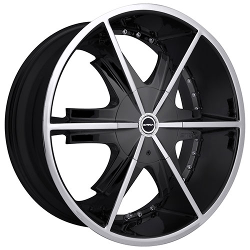 Strada Pistola 20 X 8.5 Inch Rims (Black Machined) | Strada Pistola Rims