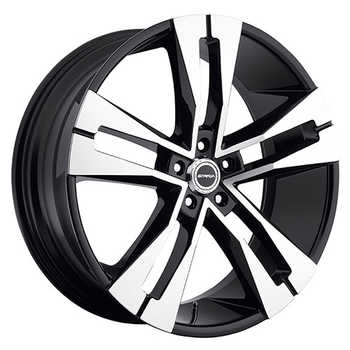 Strada Razza 22 X 8.5 Inch Rims (Black Machined) | Strada Razza Rims