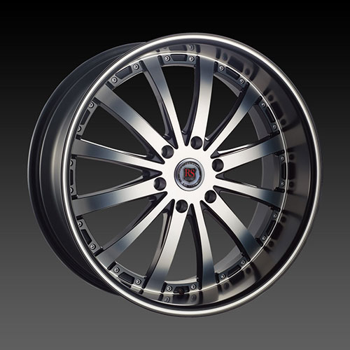 Red Sport RS77B 22 X 9.5 Inch Rims (Black Machined) | Red Sport RS77B Rims