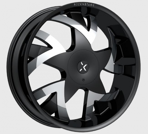 Rockstarr 962 Stones 26 X 9 Inch Rims (Black) | Rockstarr 962 Stones Rims