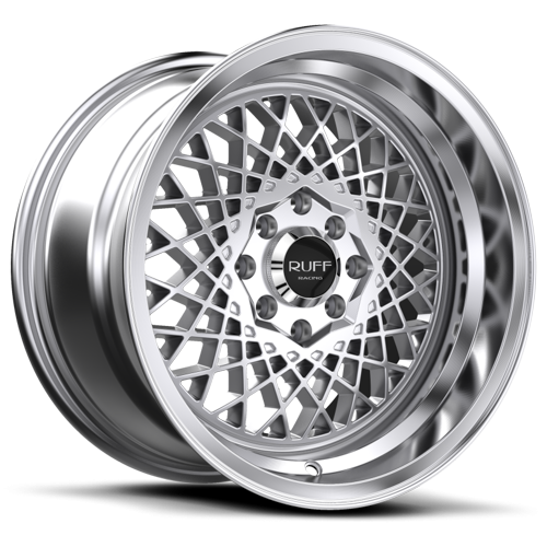 Ruff Racing R362 15 X 8.5 Inch Rims (Hyper Silver w/ Machined Lip ...