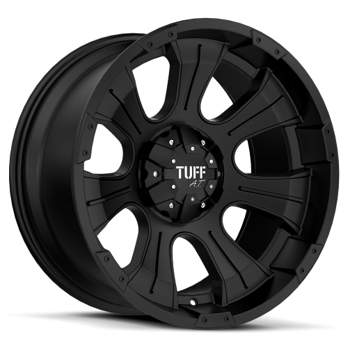 Tuff T-06 22 X 9.5 Inch Rims (Full Satin Black) | Tuff T-06 Rims