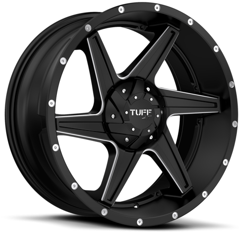 Tuff T-11 20X9 Inch Rims (Satin Black Milled) | Tuff T-11 Rims