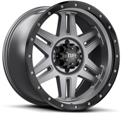 Tuff T-16 22X10 Inch Rims (Satin Gunmetal with Satin Black) | Tuff T-16 ...