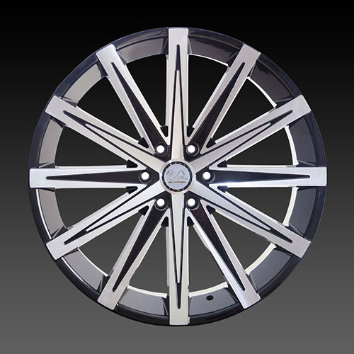 U2 23B 24 X 9.5 Inch Rims (Black Machined) | U2 23B Rims
