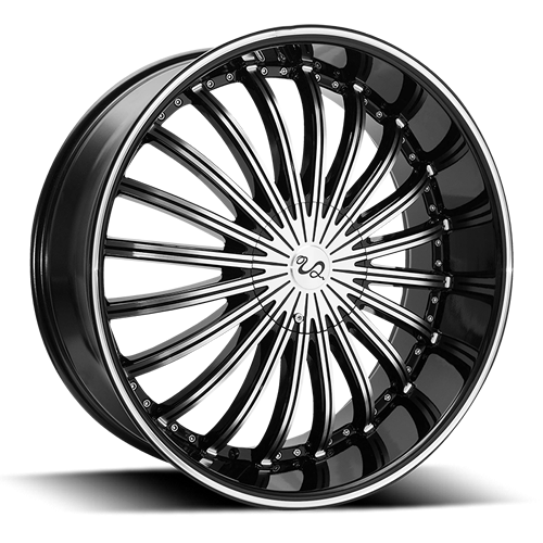 U2 29 26X10 Inch Rims (Black Machine) | U2 29 Rims