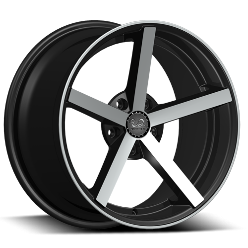 U2 33A 24X9.5 Inch Rims (Black Machine) | U2 33A Rims
