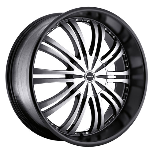 Strada Venti 24 X 9.5 Inch Rims (Black Machined) | Strada Venti Rims