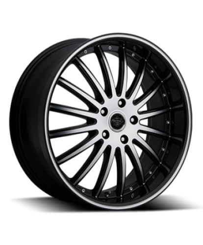 Versante 213 20 X 8.5 Inch Rims (Black Machined with Machined Lip ...