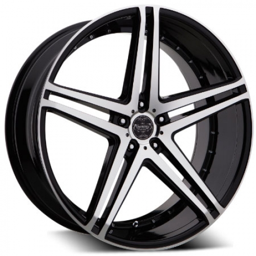 Versante 233 24 X 10 Inch Rims (Black Machined) | Versante 233 Rims