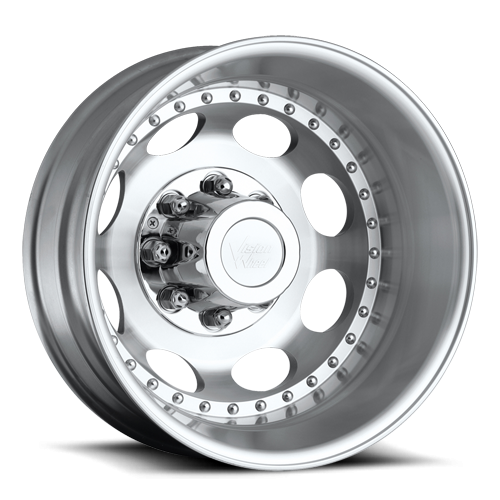 Vision 181 Hauler Duallie Rear 16 X 6 Inch Rims (Machined with Clear ...