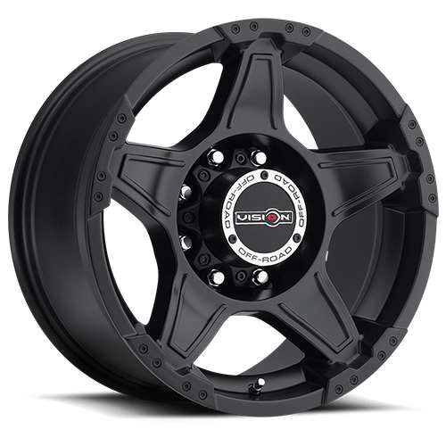Vision 395 Wizard 17 X 8.5 Inch Rims (Matte Black V2) | Vision 395 ...