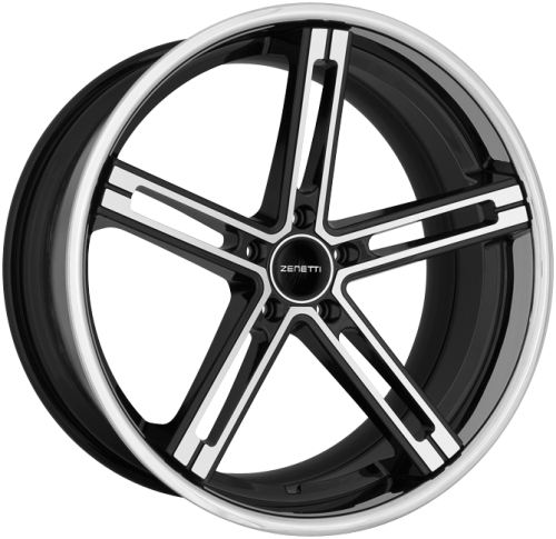 Zenetti Capri 20 X 8.5 Inch Rims (Machined Black Chrome Lip) | Zenetti ...
