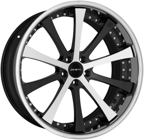 Zenetti Roma 20 X 8.5 Inch Rims (Machined Black Chrome Lip) | Zenetti ...